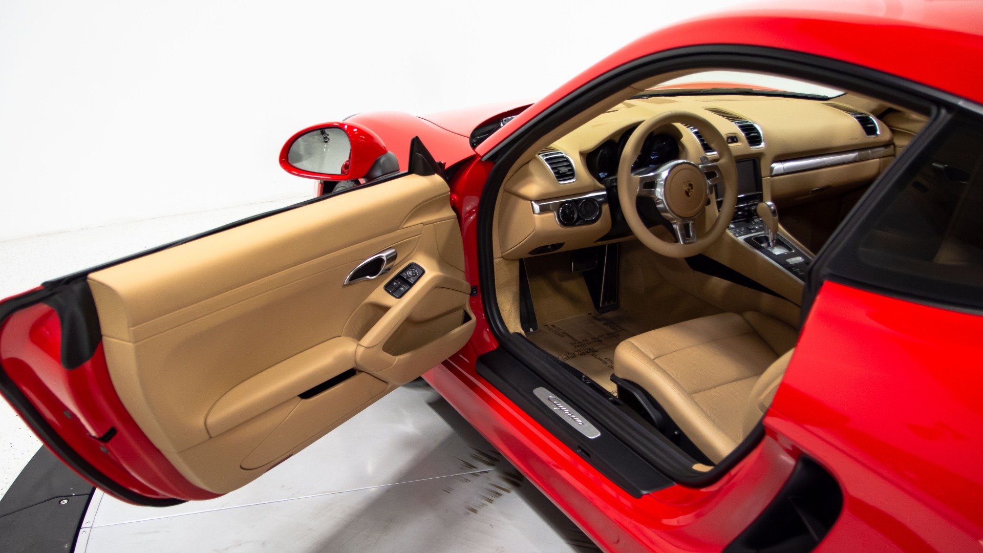 Porsche Cayman Red Interior